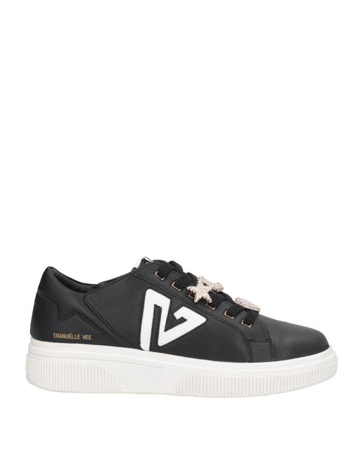 Emanuélle Vee Sneakers Leather in Black | Lyst