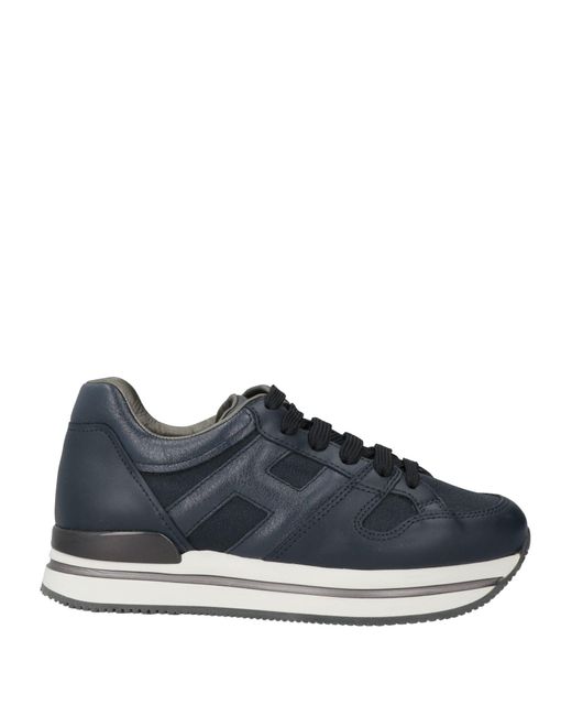 Hogan Midnight Sneakers Textile Fibers, Leather in Blue | Lyst