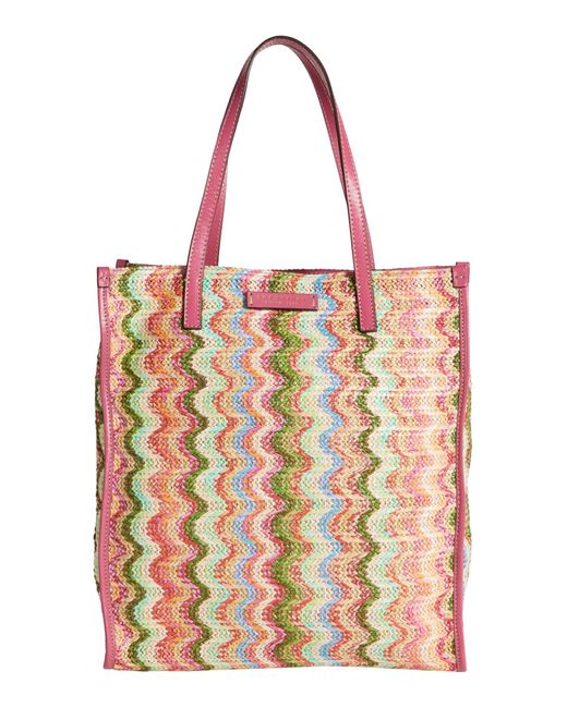 The Bridge Fuchsia Handbag Textile Fibers, Leather in Pink | Lyst