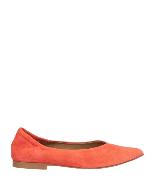 Anna F. Ballet Flats Leather in Red | Lyst