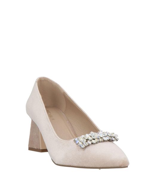 Menbur Blush Pumps Textile Fibers in Natural | Lyst