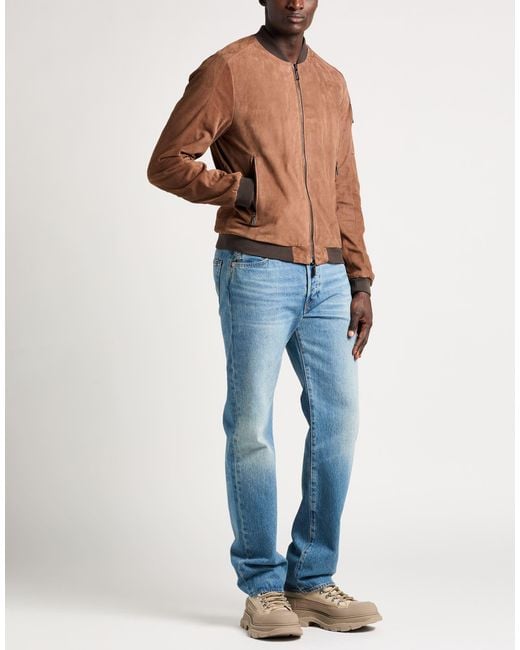 Moorer Jacket in Brown for Men | Lyst