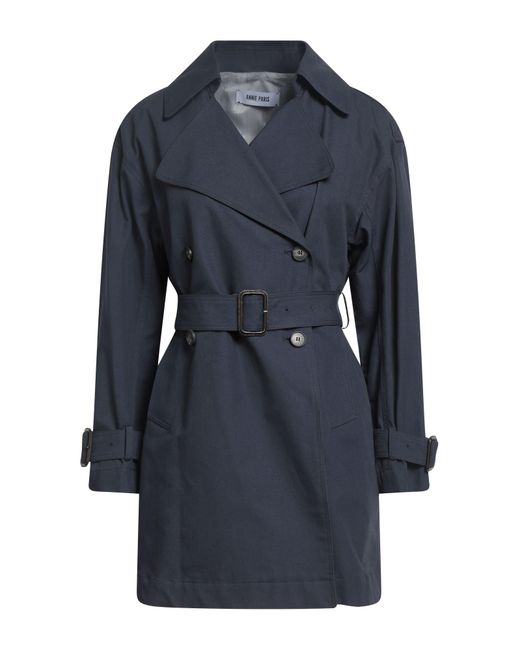 ANNIE PARIS Overcoat & Trench Coat Cotton, Elastane in Blue | Lyst UK