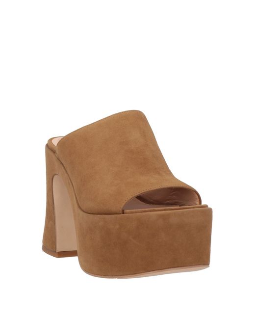 COACH Sage Sandals Leather in Brown | Lyst