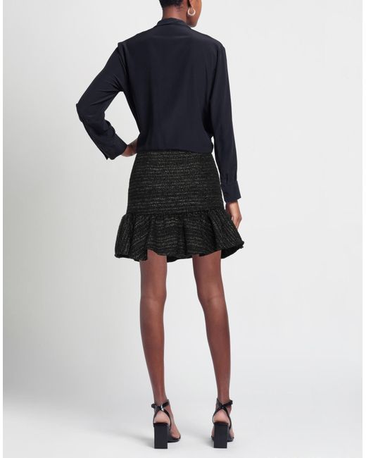 Sandro Mini Skirt in Black | Lyst