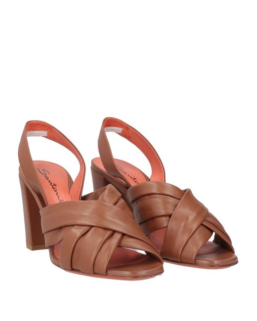 Santoni Sandals in Brown | Lyst