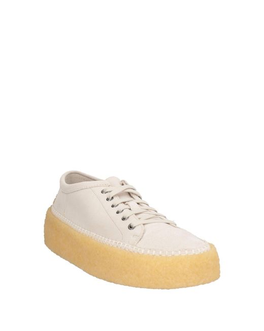 Clarks Light Sneakers Leather in Natural for Men | Lyst UK