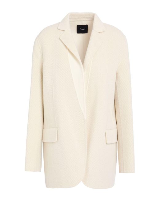 Theory Coats in White | Lyst Australia