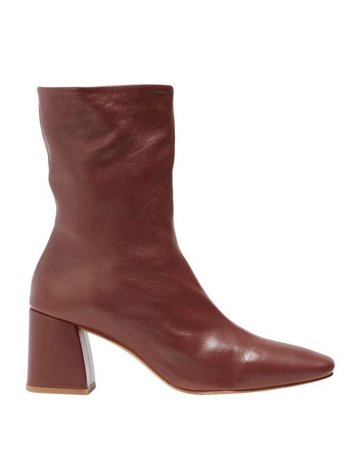 Pedro Garcia Brick Ankle Boots Leather in Brown | Lyst
