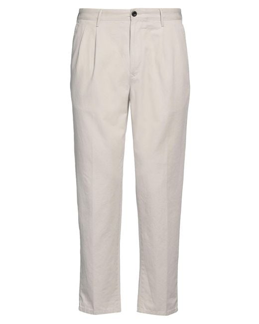 Incotex Slacks By Slowear Ivory Pants Cotton in White for Men | Lyst UK