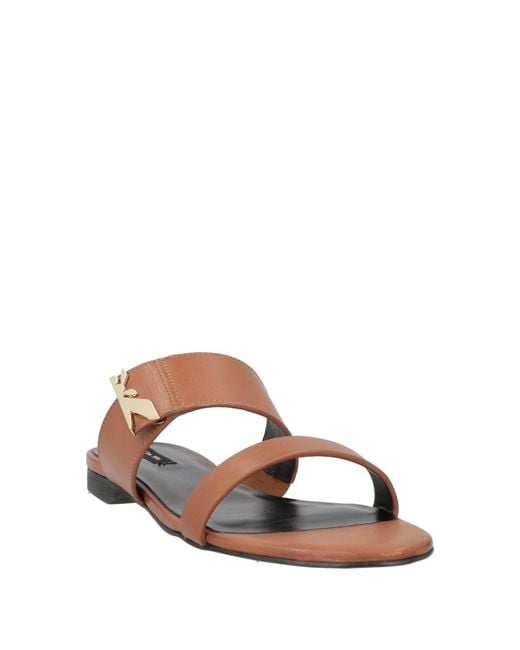 Patrizia Pepe Sandals in Brown | Lyst UK