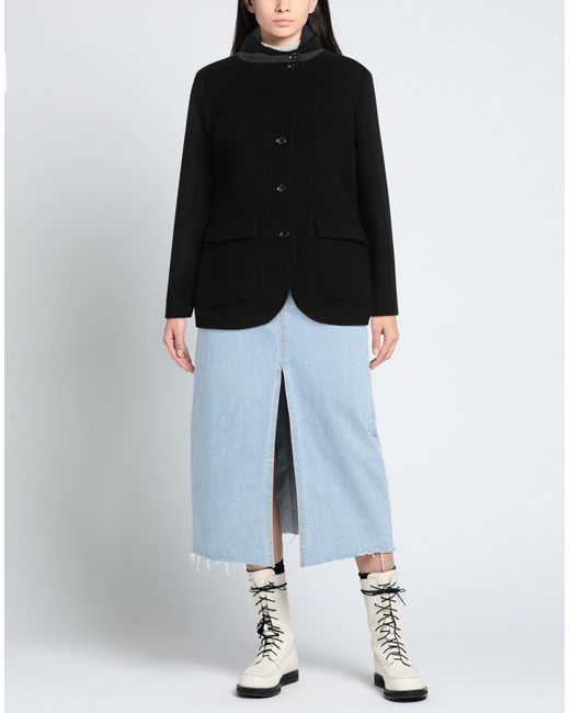 Moorer Midnight Puffer Wool, Cashmere, Polyamide, Polyurethane in Black ...