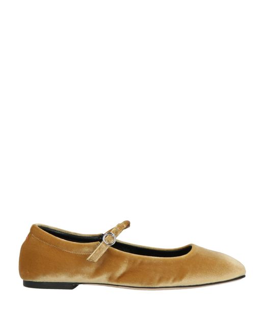 Aeyde Ballet Flats Textile Fibers in White | Lyst