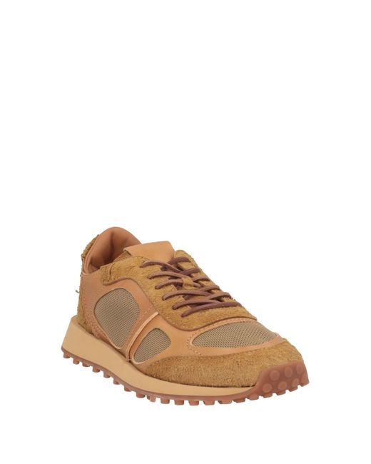 Buttero Sneakers Leather, Textile Fibers in Brown for Men | Lyst