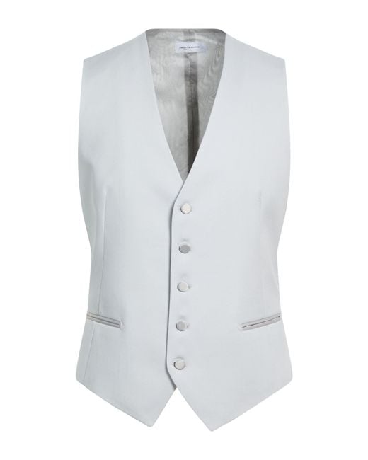 Tagliatore Tailored Vests in White for Men | Lyst UK