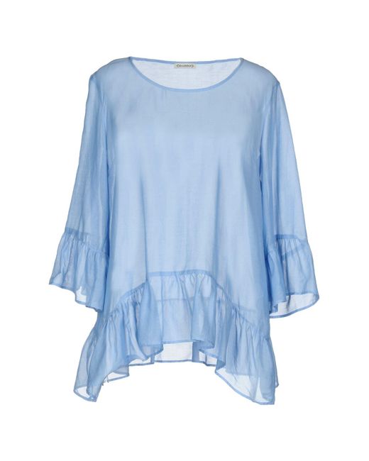 Camicettasnob Blouse in Blue | Lyst