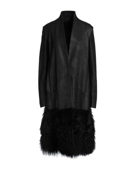 Urban Zen Coat Lambskin in Black | Lyst