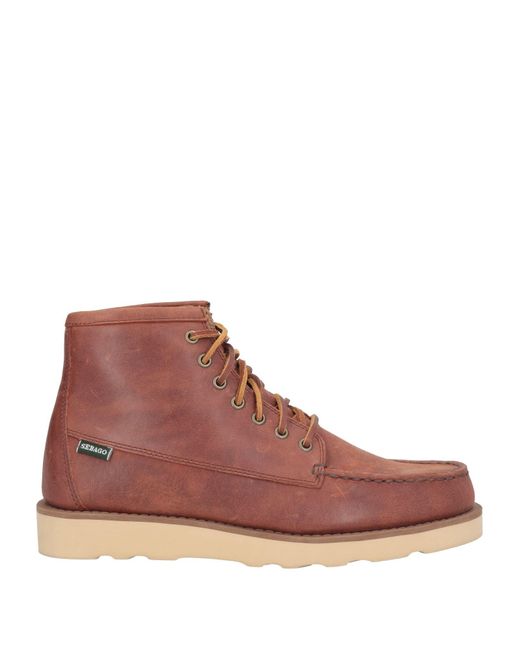 Sebago Campsides Ankle Boots Leather in Brown for Men | Lyst