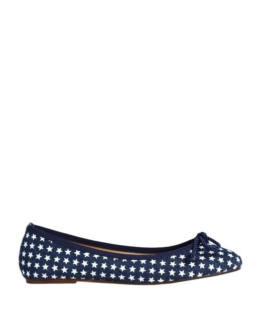 BALLERETTE Colonna Ballet Flats Textile Fibers in Blue | Lyst