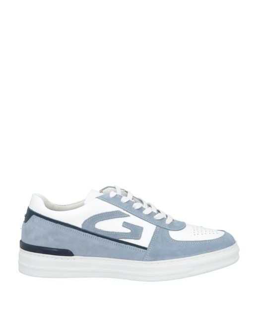 Alberto Guardiani Pastel Sneakers Leather in Blue for Men | Lyst