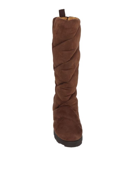 PIUMESTUDIO Chocolate Boot Synthetic Fibers in Brown | Lyst