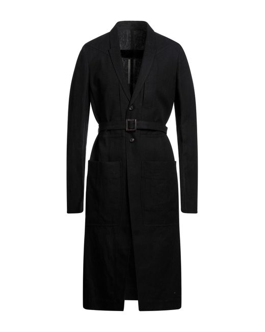 Rick Owens Overcoat in Black for Men | Lyst UK