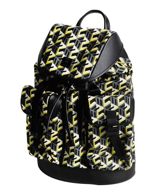 MCM Backpack Leather, Textile Fibers in Black | Lyst