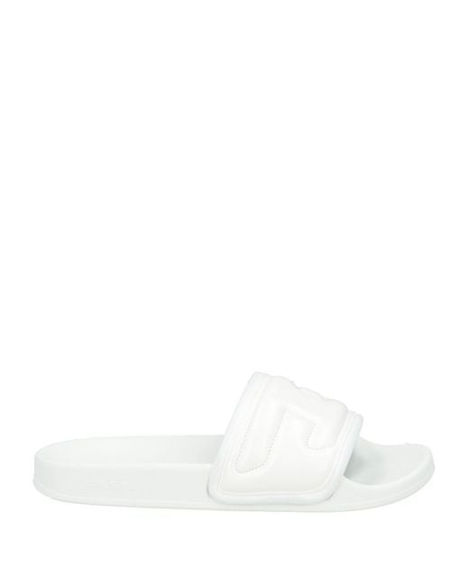 DIESEL Sandals Rubber in White | Lyst