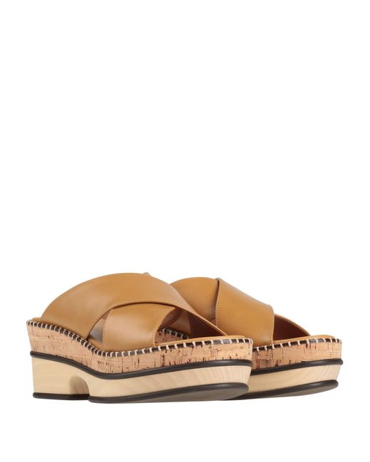 Chloé Camel Mules & Clogs Leather in Brown | Lyst