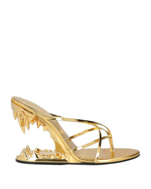 Gcds Thong Sandal Textile Fibers in Metallic | Lyst