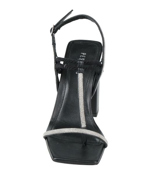 Peserico Thong Sandal Leather, Textile Fibers in Metallic | Lyst