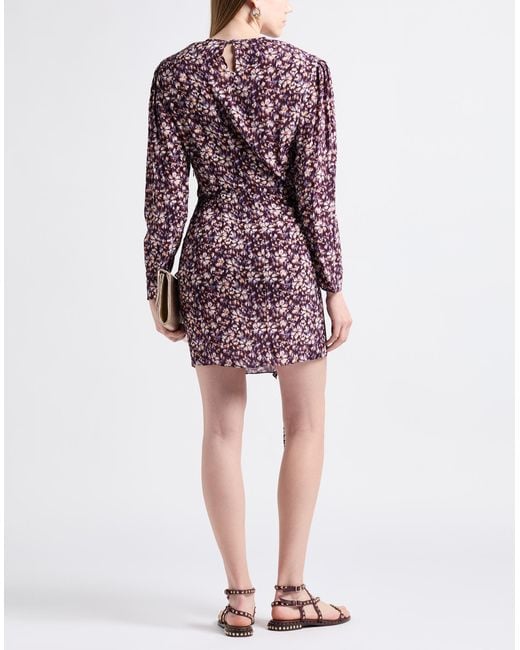 Isabel Marant Mini Dress in Purple | Lyst UK