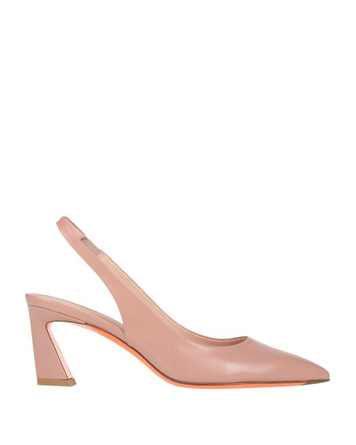 Santoni Blush Pumps Leather in Pink | Lyst