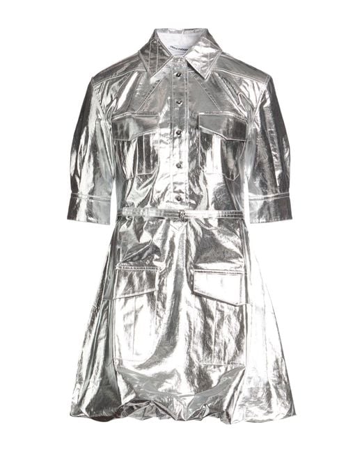 Rabanne Mini Dress Cotton, Polyurethane in White | Lyst UK
