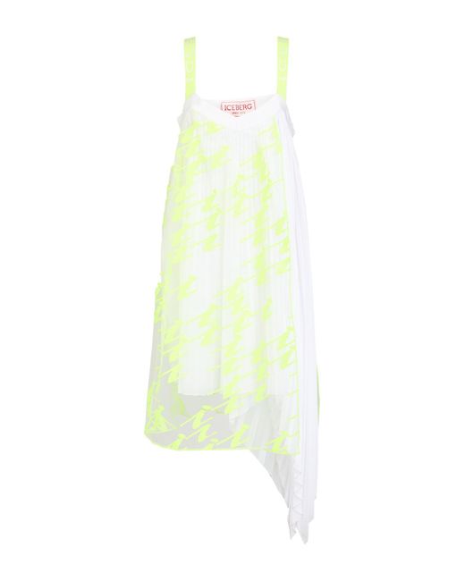 Iceberg Midi Dress in Yellow | Lyst UK