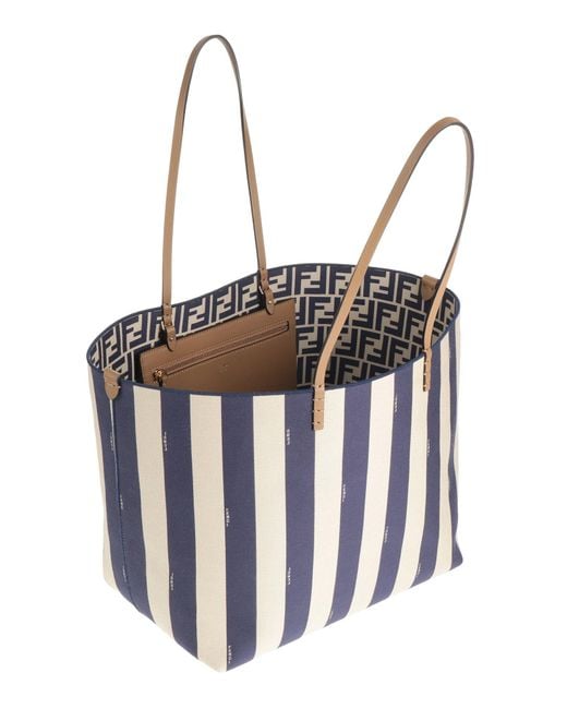 Fendi Shoulder Bag Textile Fibers, Leather in Black | Lyst