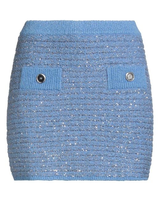 Pinko Mini Skirts in Blue | Lyst UK
