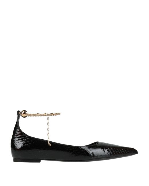Ferragamo Ballet Flats in Black | Lyst UK