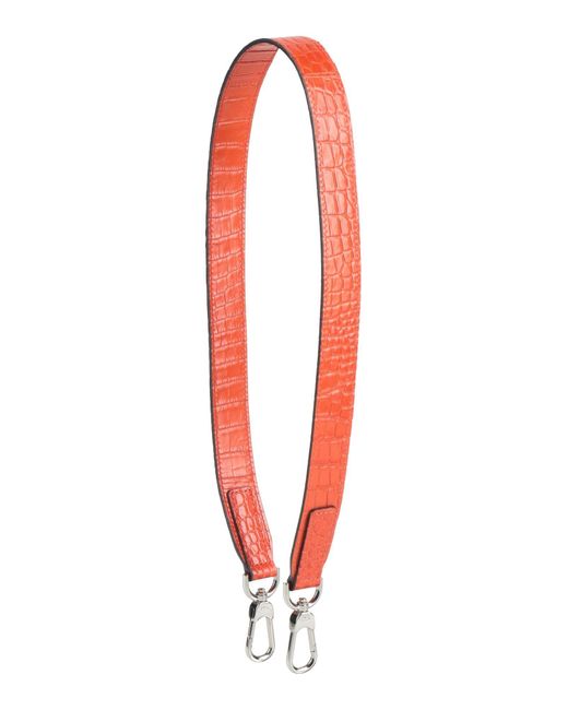 Longchamp Bag Strap Leather in White | Lyst