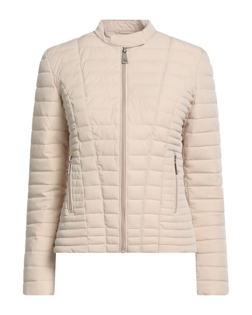 Guess Puffer in Natural | Lyst UK