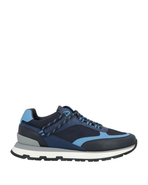 BOSS Midnight Sneakers Leather, Textile Fibers in Blue for Men | Lyst