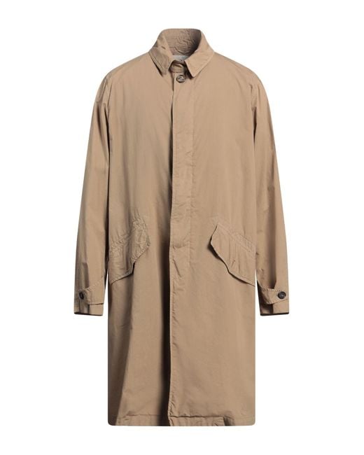 Valstar Camel Overcoat & Trench Coat Cotton, Polyamide in Natural for ...
