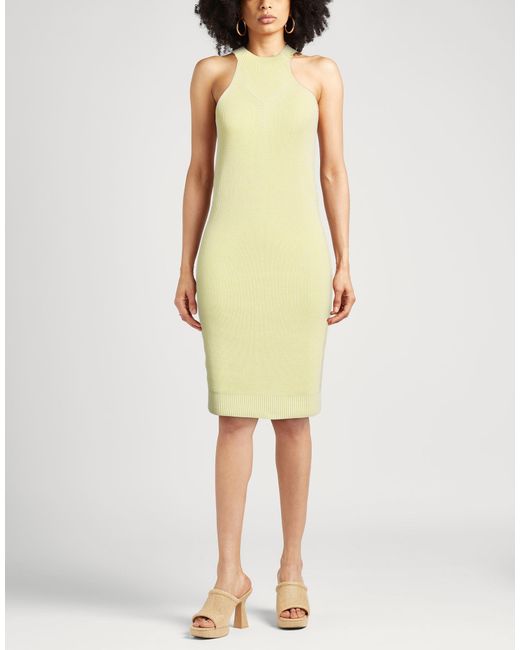 Iceberg Mini Dress Cotton in Yellow | Lyst UK