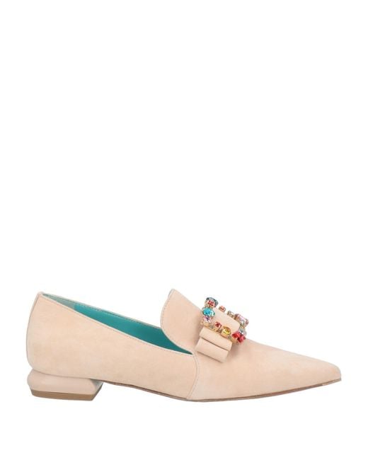 Norma J. Baker Loafers Leather in Natural | Lyst
