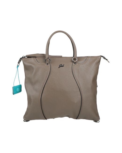 Gabs Khaki Handbag Leather in Brown | Lyst UK