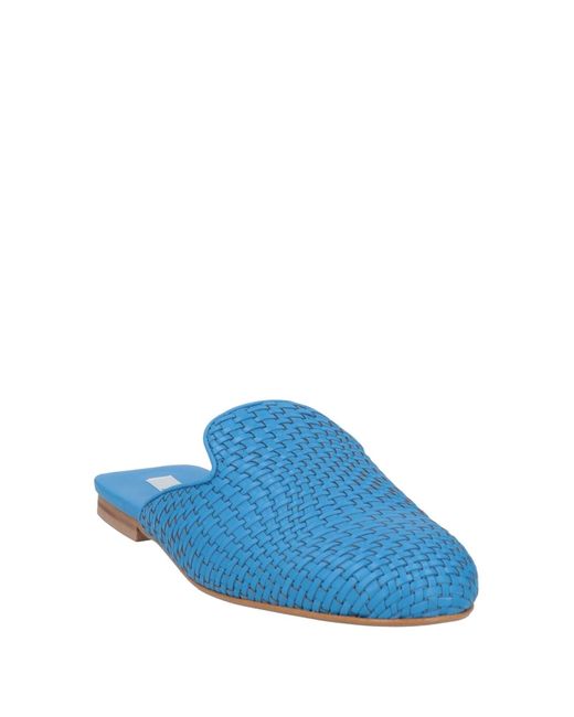 PAO PIANO ZERO Azure Mules & Clogs Leather in Blue | Lyst