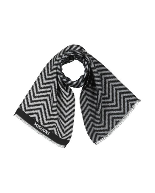 Missoni Scarf Wool, Acrylic, Polyester, Modal in Grey | Lyst UK