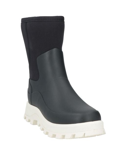 HUNTER Ankle Boots Textile Fibers in Black | Lyst
