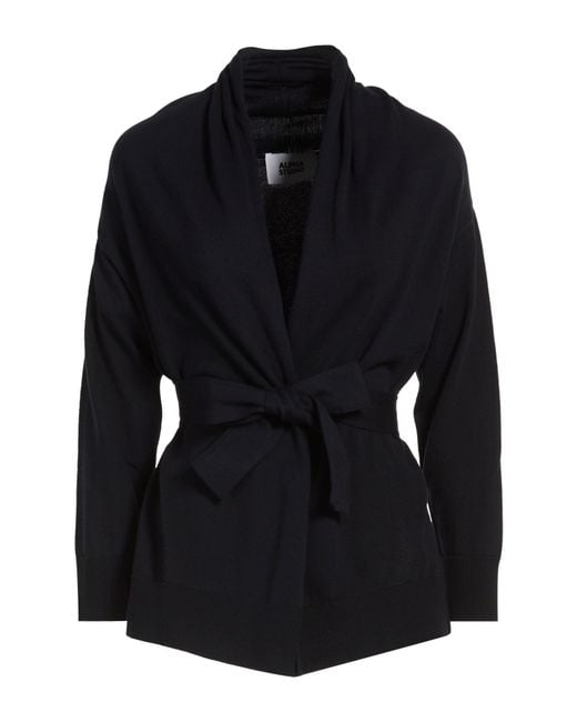 Alpha Studio Cardigan in Black | Lyst UK