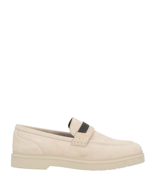 Brunello Cucinelli Loafer in Natural | Lyst UK